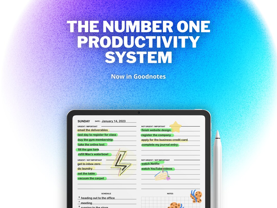 Quadrants System, Goodnotes Planner, iPad Planner, New Year Planner, - Etsy