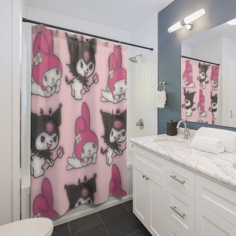 Melody and Kuromi Shower Curtains - Etsy