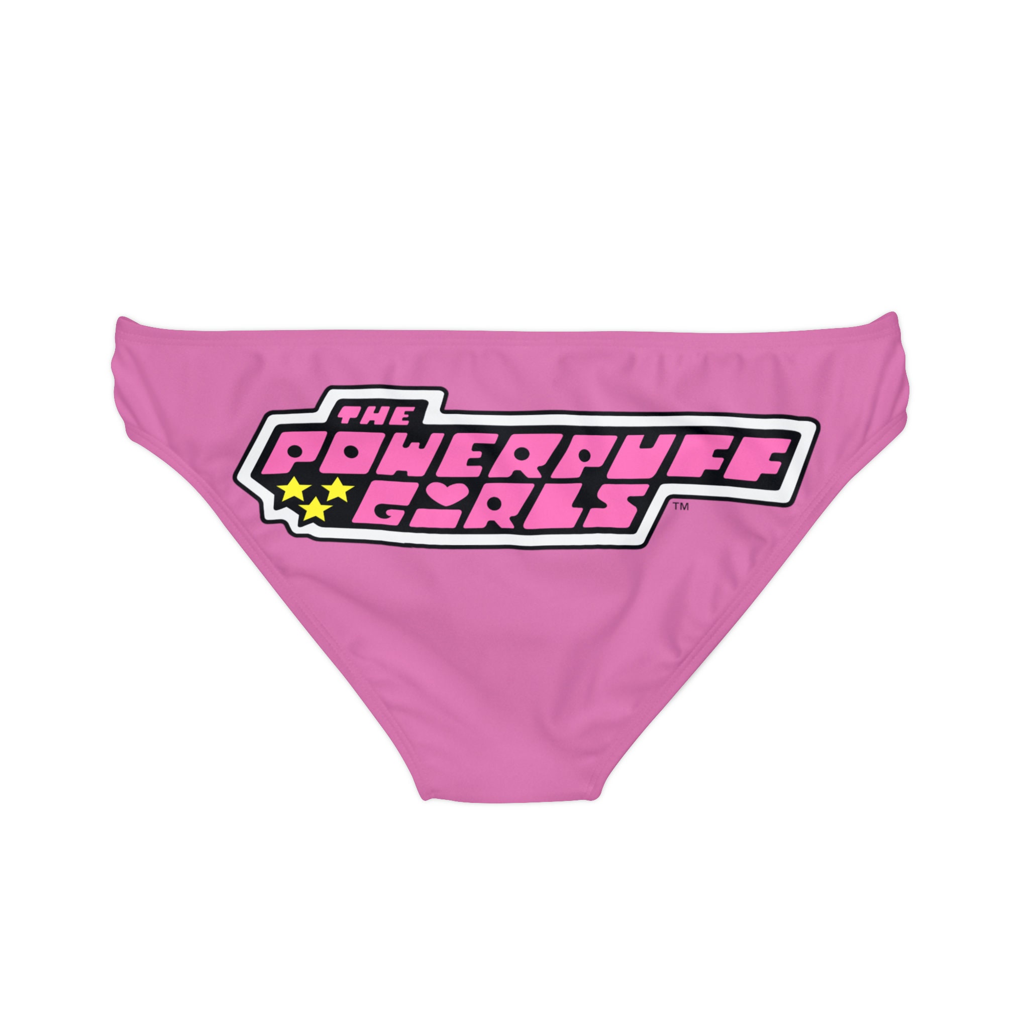 The Powerpuff Girls Loop Tie Side Bikini Bottom AOP - Etsy