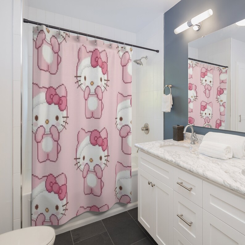 Hello Kitty Shower Curtains - Etsy