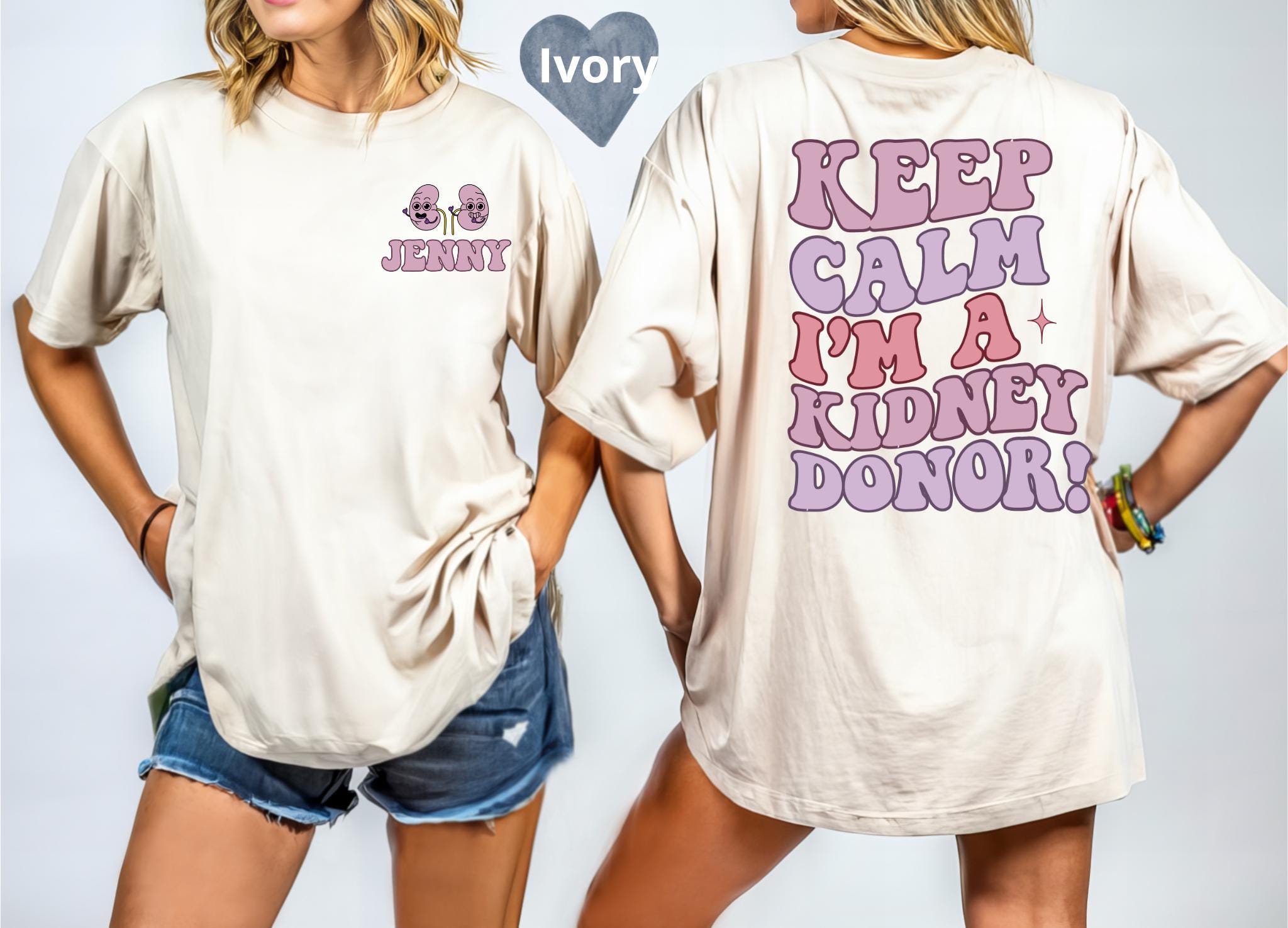 Kidney Donor T-shirt, Custom Kidney Donor, Kidney Transplant, Kidney T ...