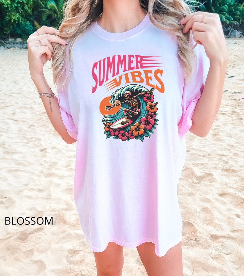 Summer Shirt, Skeleton Shirt, Hello Summer Shirt, Surf Time, Skeleton ...