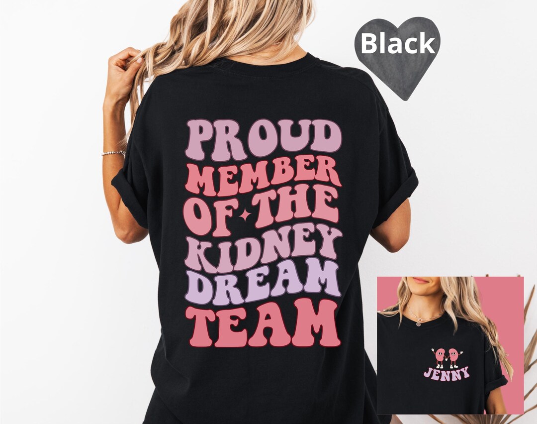 Kidney Team T-shirt, Custom Dialysis Nurse, Kidney Transplant, Kidney T ...