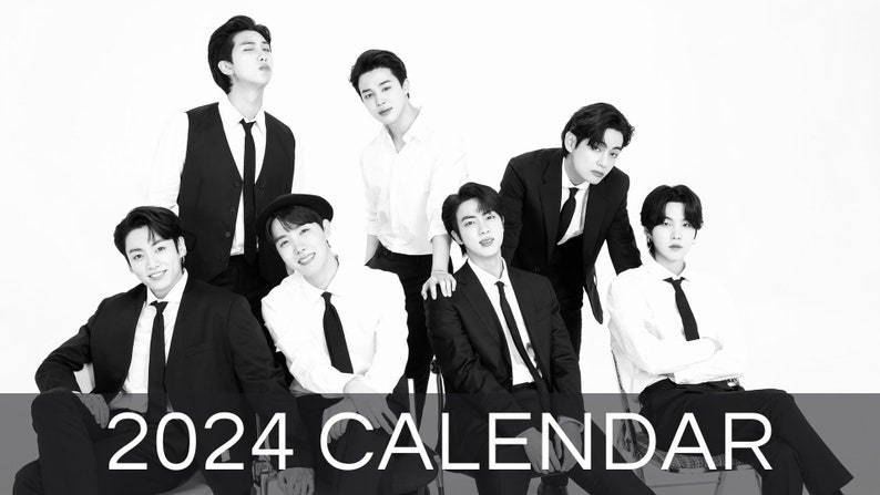 BTS Monthly Calendar 2024 - Etsy