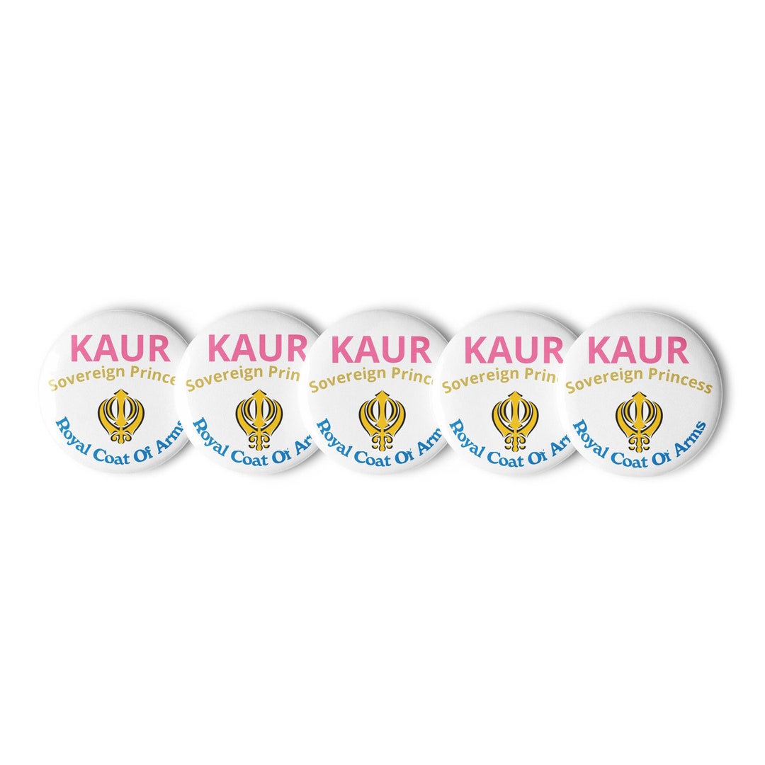 Vaisakhi 5 Display Button Pins, Female Kids Wear for Parades, Khalsa ...