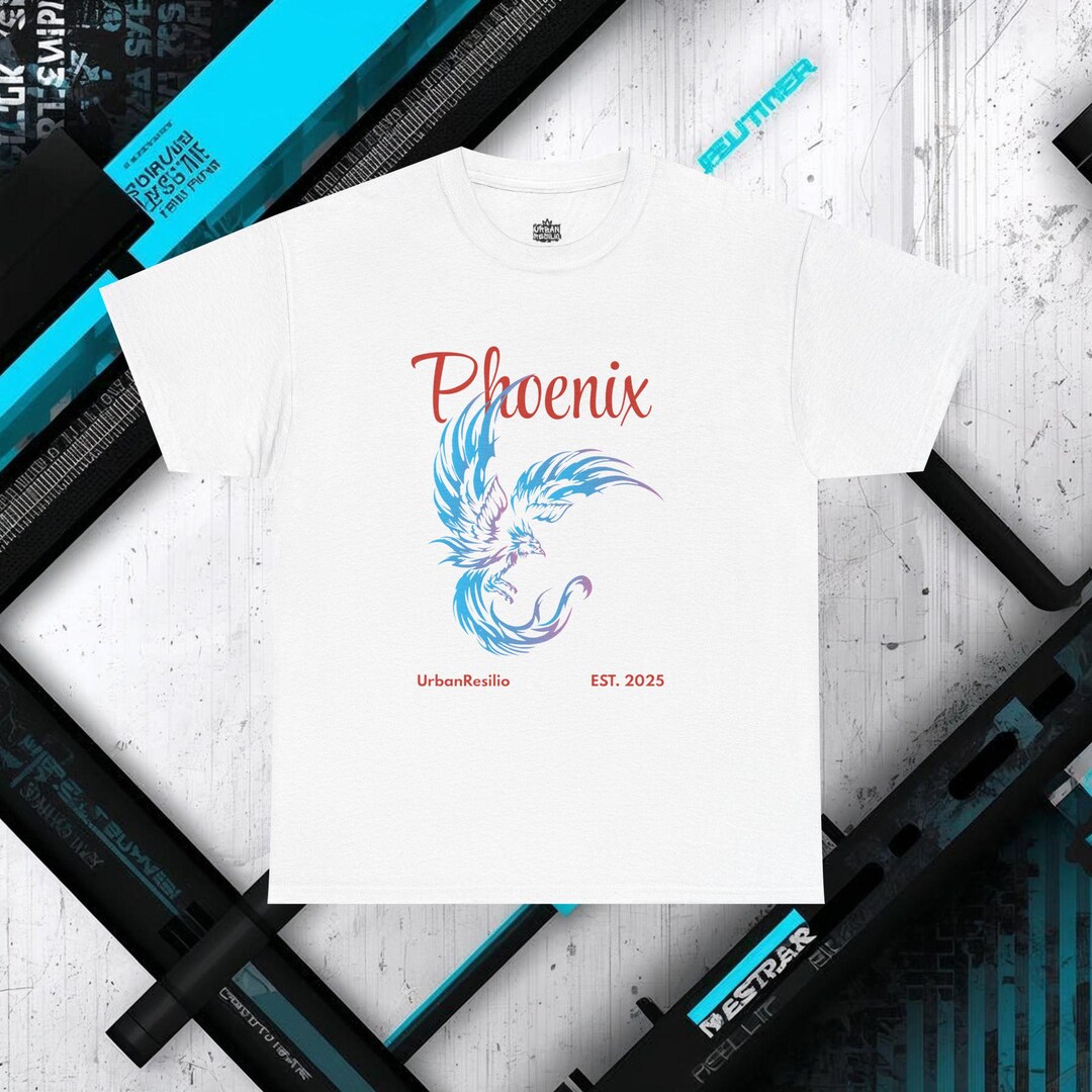 Phoenix Graphic Tee: Cotton Mythical Bird T-shirt - Etsy