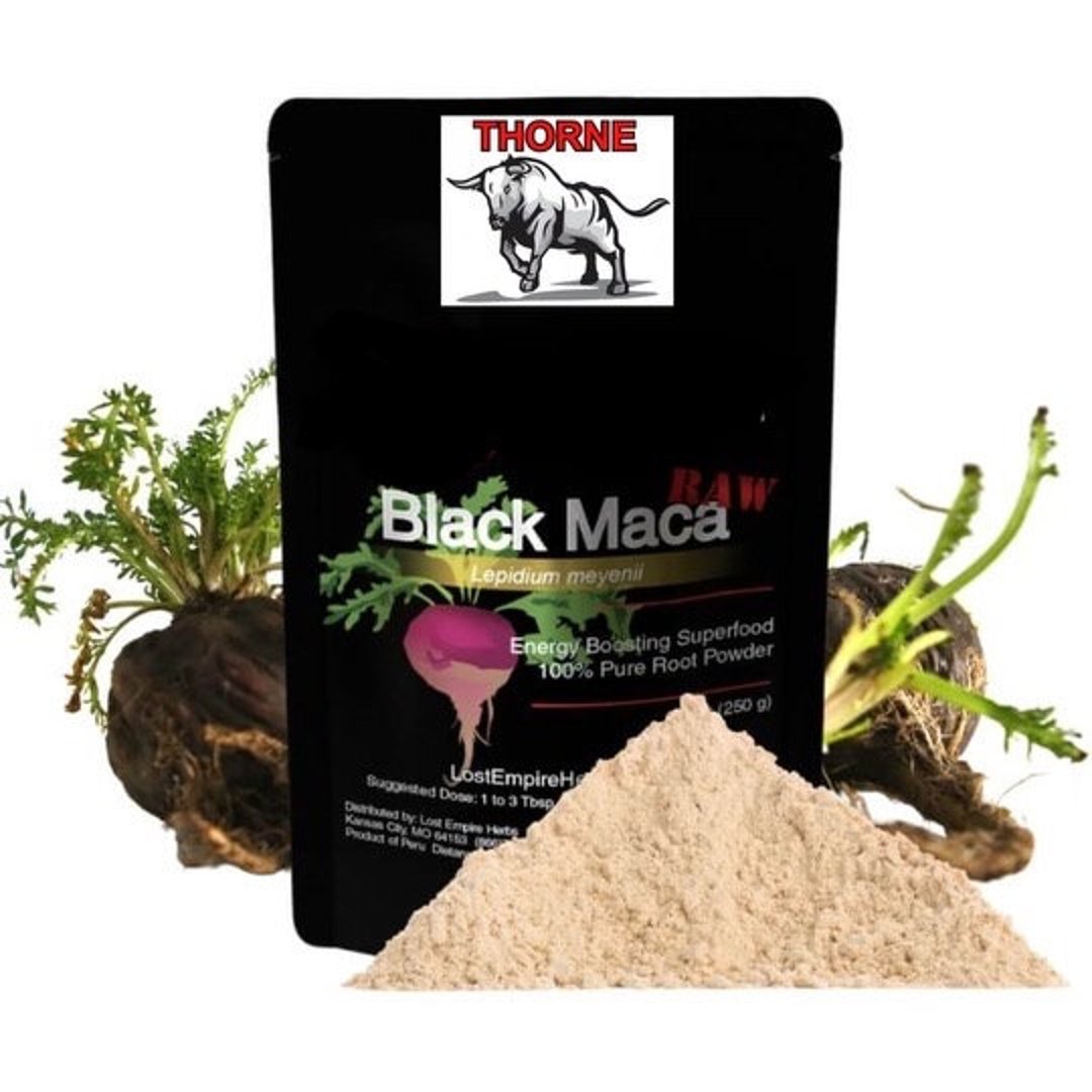 BLACK MACAROOT POWDER 100% Natural Herbal Vegan Halal Plant Based ...