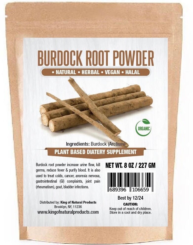 ORGANIC BURDOCKROOT POWDER - 100 % Natural - Herbal - Vegan - Plant ...