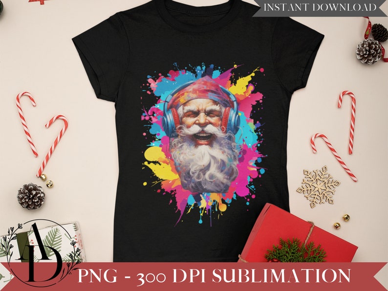 SANTA CLAUS Face CLIPART in Png Format Digital Christmas Sublimation ...
