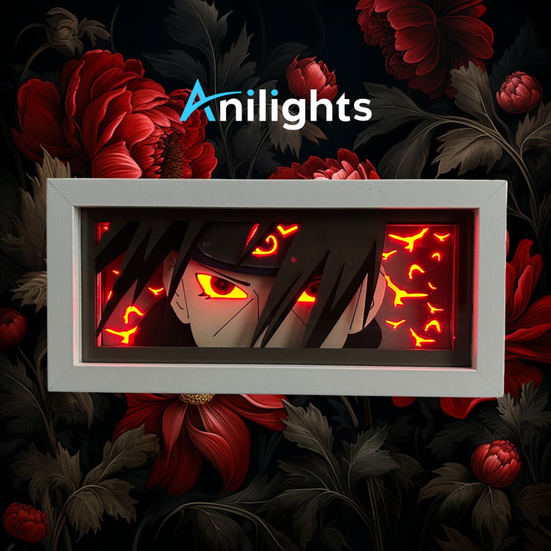 Naruto Itachi FULL RGB, Anime Light Box, Table Lamp, Handmade, Crafted ...