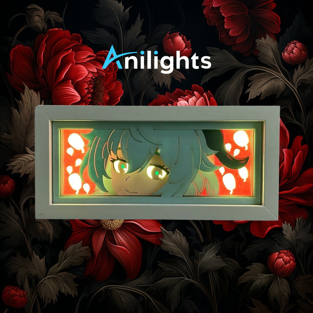 Genshin Impact Ganyu FULL RGB, Anime Light Box, Table Lamp, Handmade ...