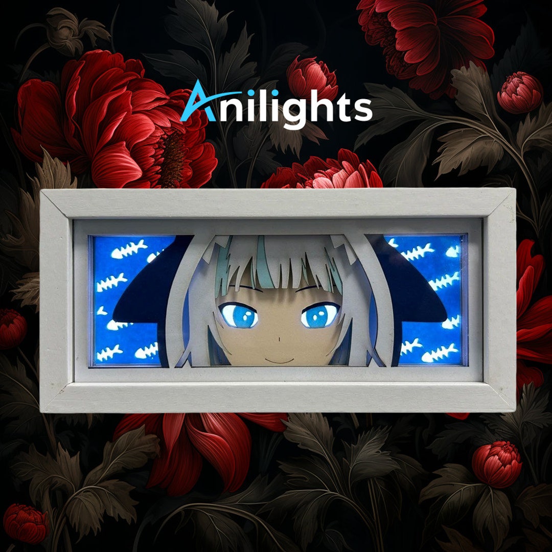Hololive Gawr Gura FULL RGB Anime Light Box Table Lamp - Etsy Canada