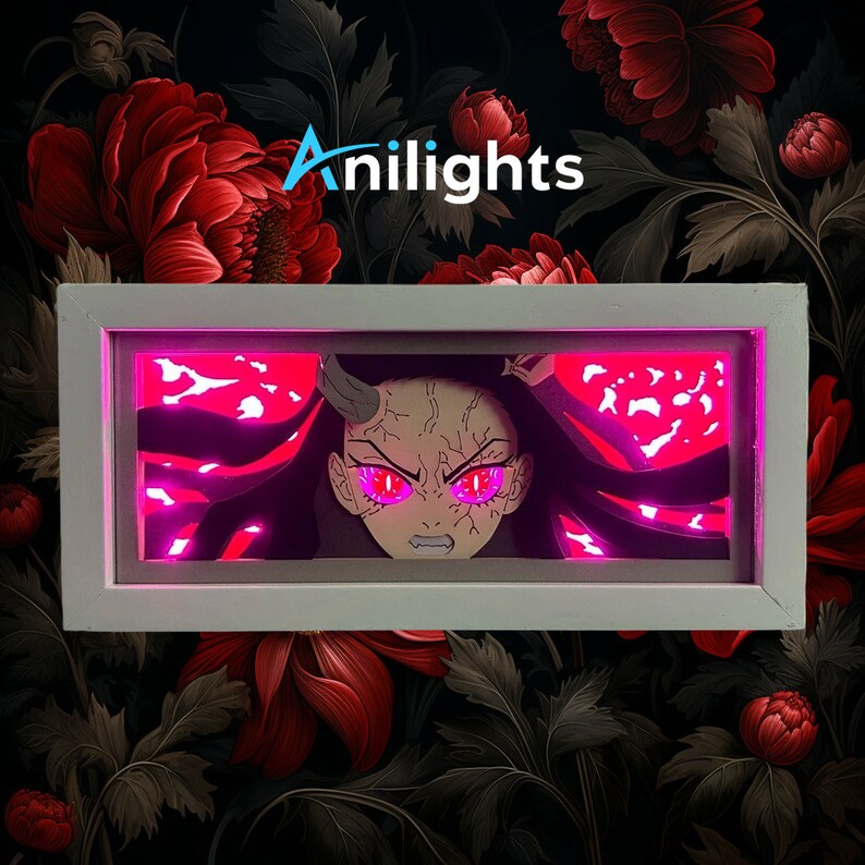 Demon Slayer Nezuko FULL RGB Anime Light Box Table Lamp - Etsy Australia