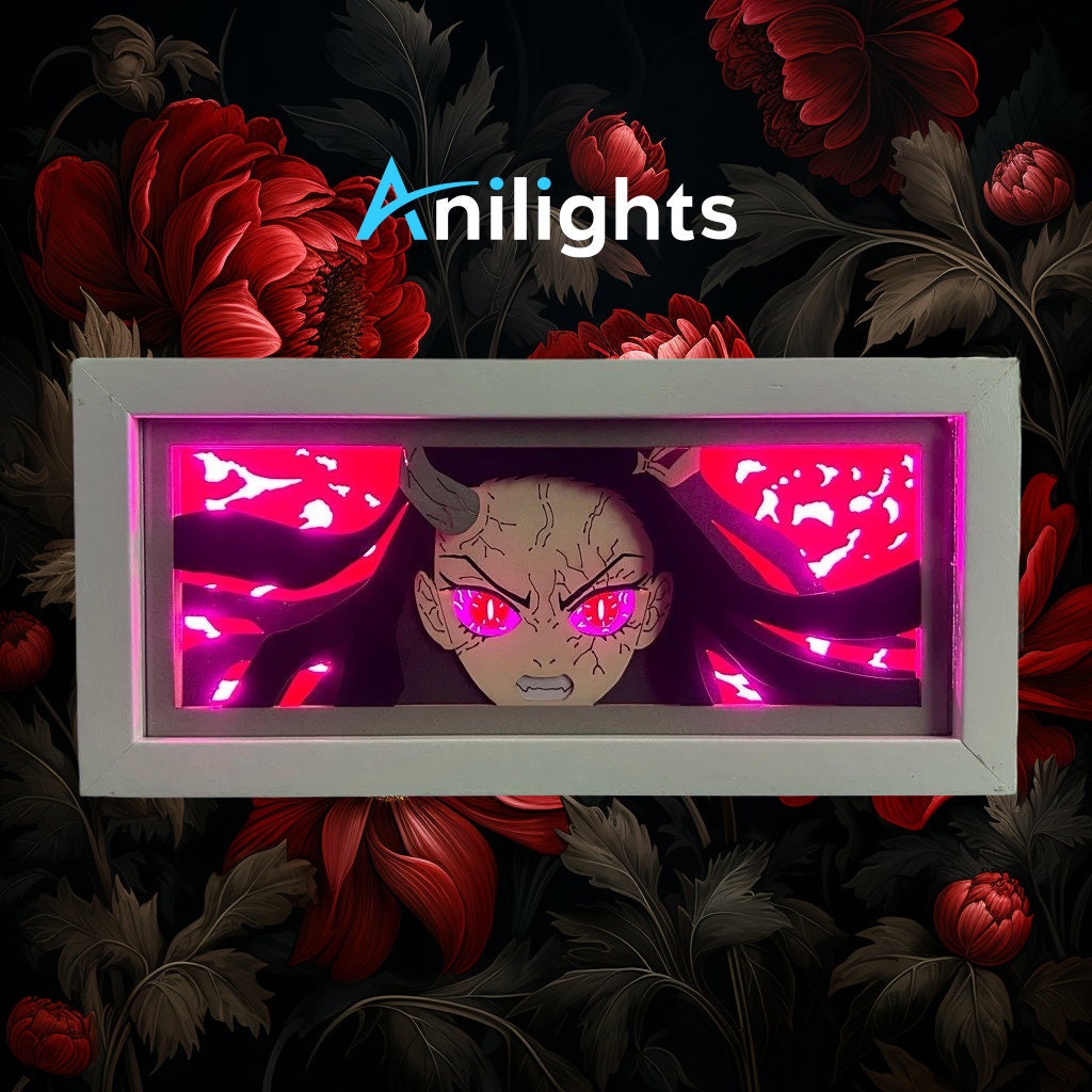 Demon Slayer Nezuko FULL RGB Anime Light Box Table Lamp - Etsy Australia