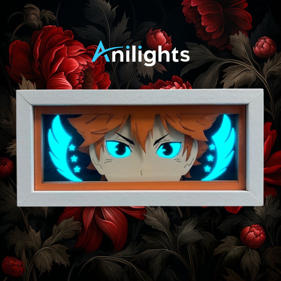 Haikyuu Shoyo Hinata FULL RGB, Anime Light Box, Table Lamp, Handmade ...