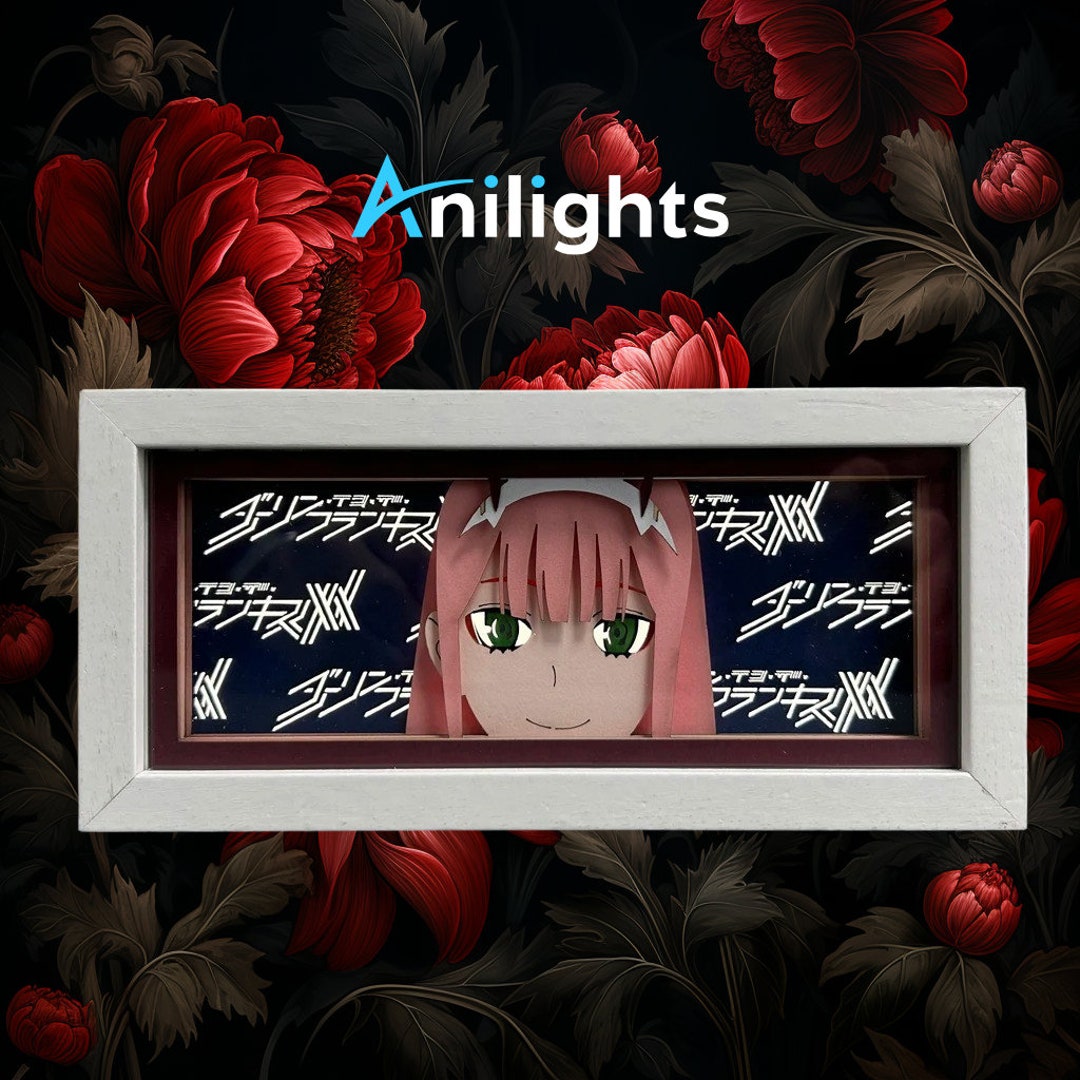 Zero Two FULL RGB Anime Light Box Table Lamp Handmade - Etsy