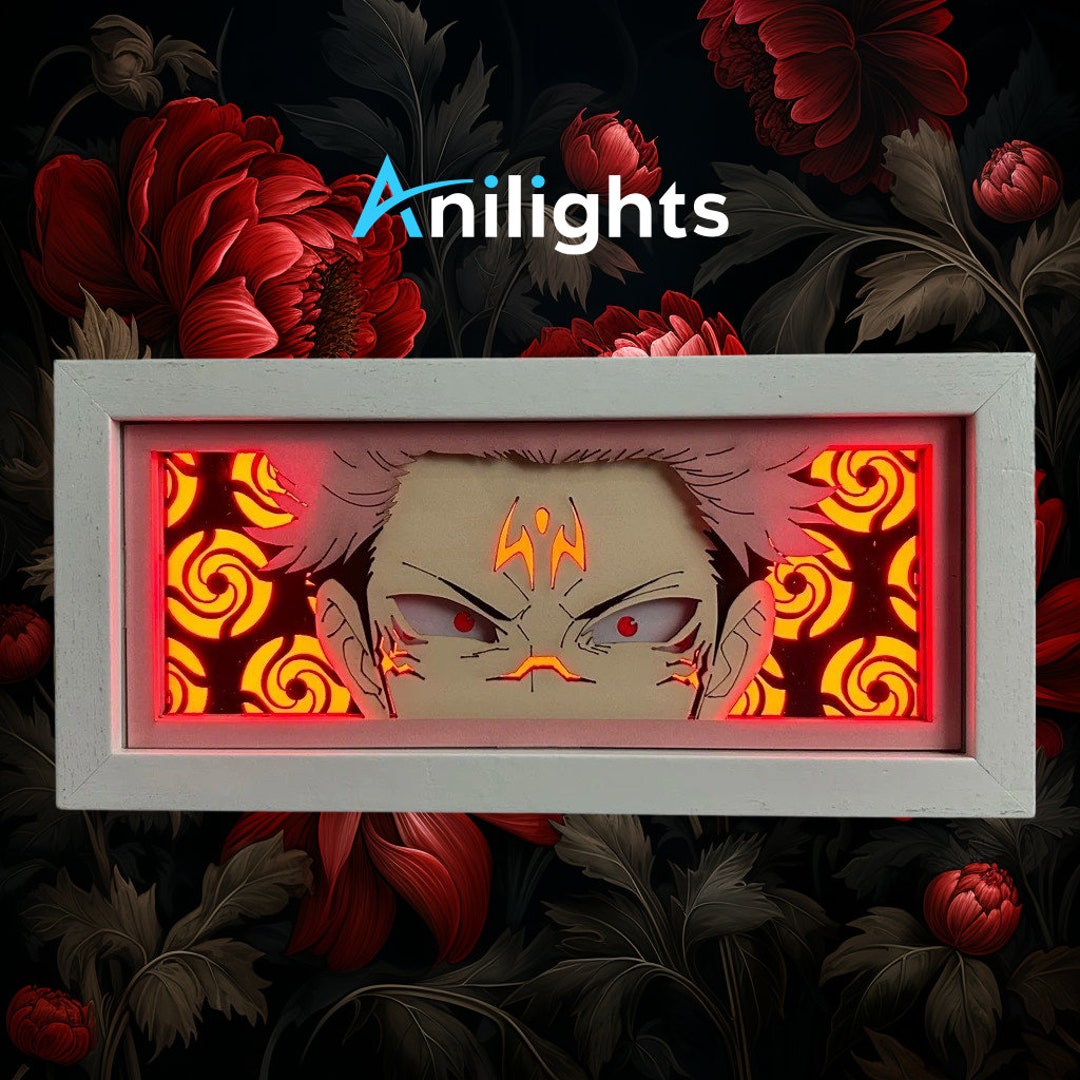 Buy Jujutsu Kaisen Anime Light Box RGB Table Lamp Handmade Online in ...