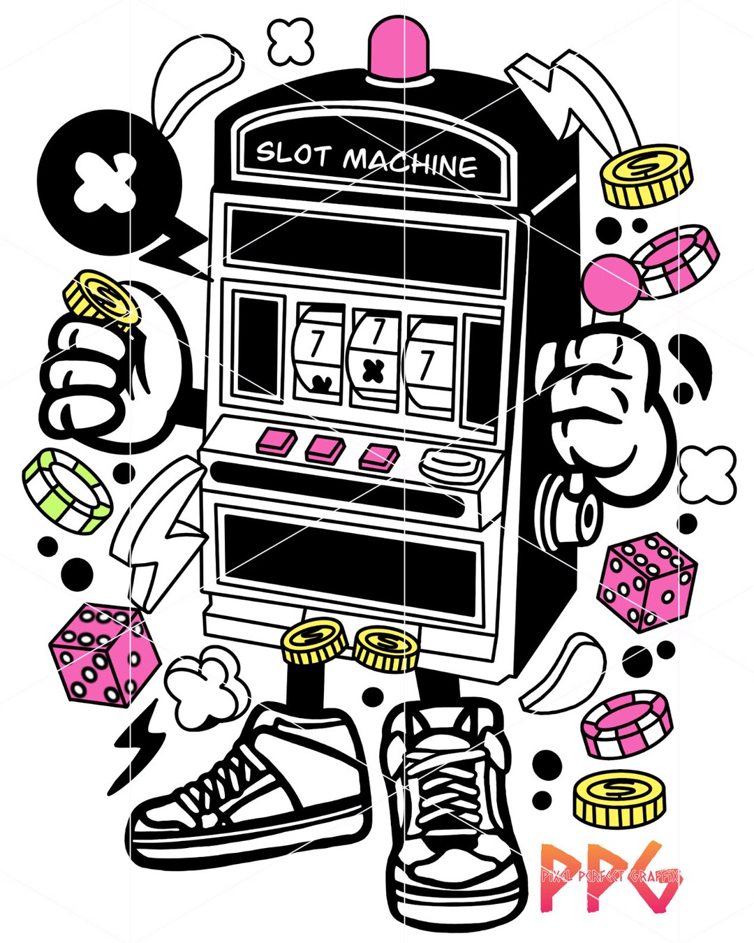 Slot Machine PNG - Etsy