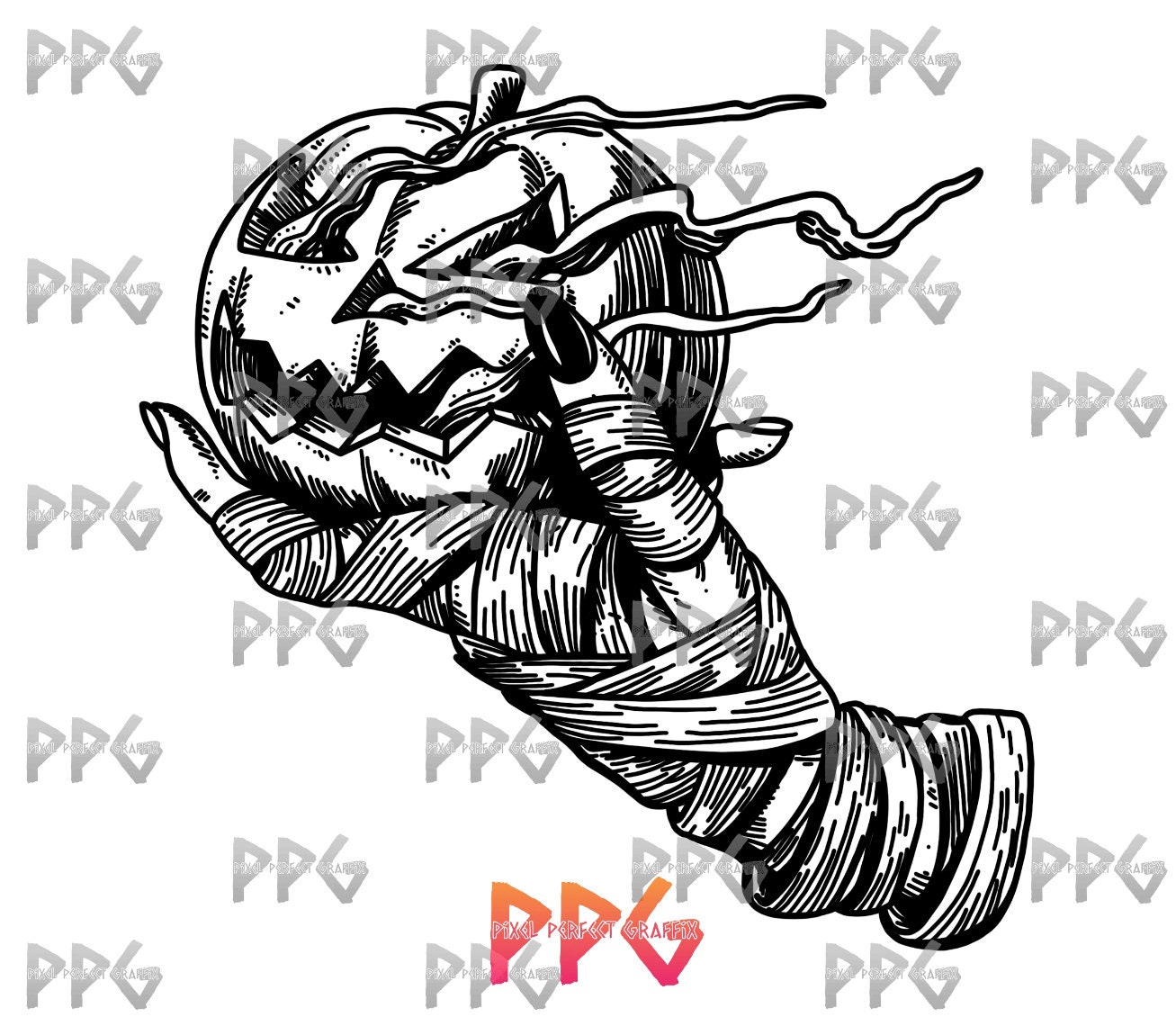 Mummy Hand SVG & PNG - Etsy