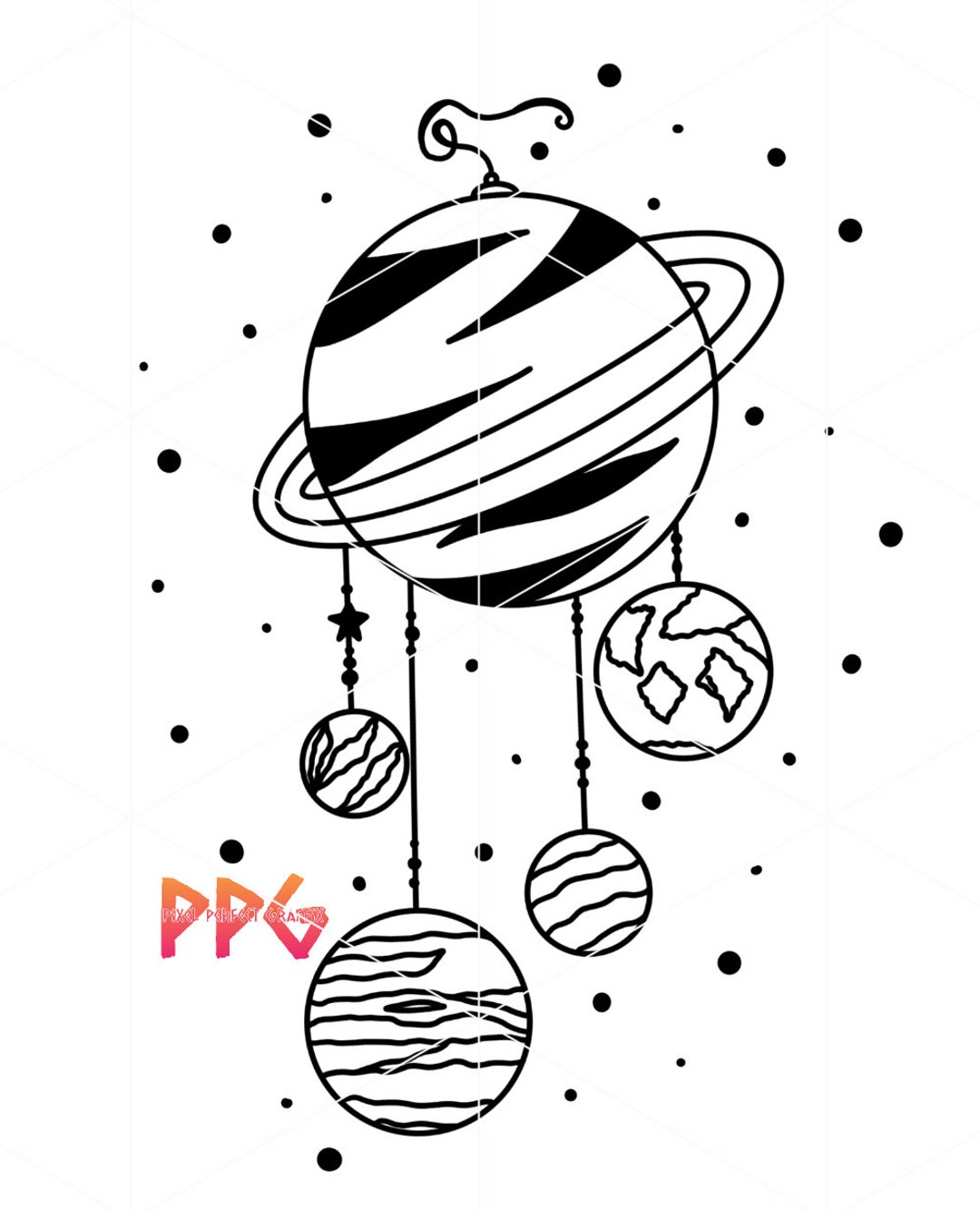 Planets SVG & PNG - Etsy