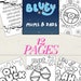 Bluey Quotes Colouring Pages | Coloring Book for Grown-ups Adults ...