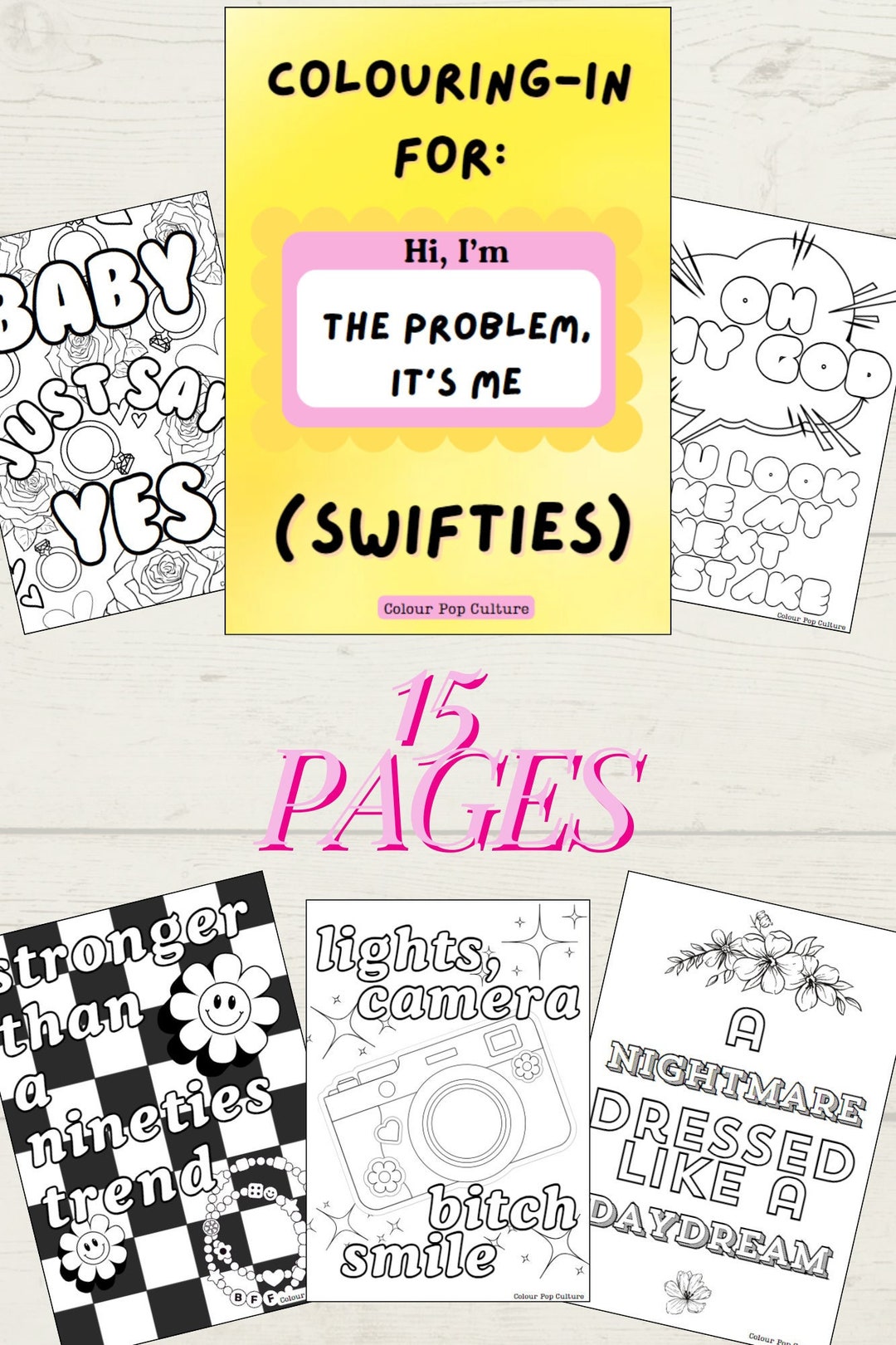 Colouring in for Swifties | Taylor Swift Themed Printable Coloring Book ...