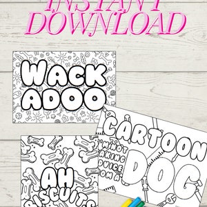 Bluey Quotes Colouring Pages | Coloring Book for Grown-ups Adults ...