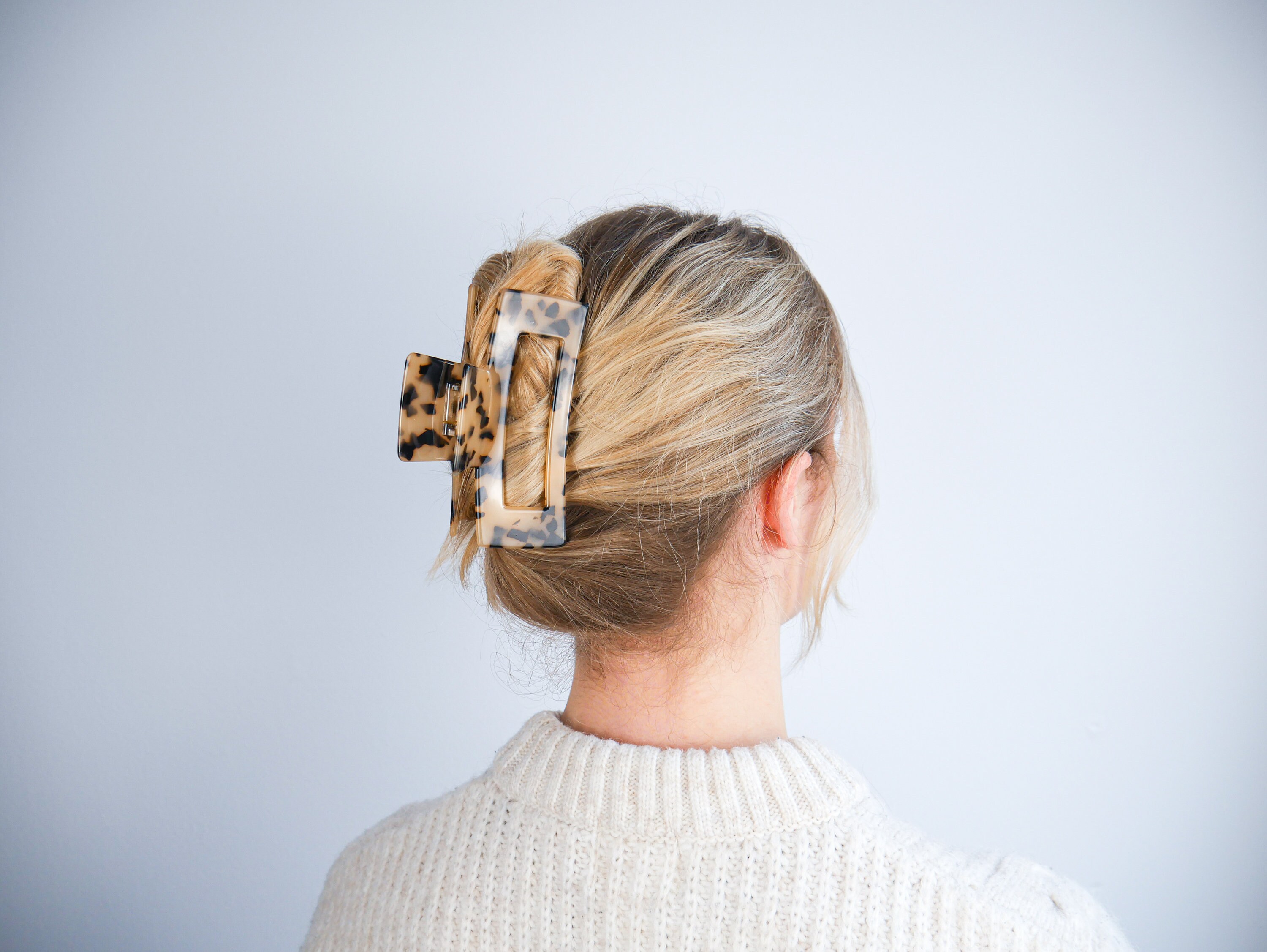 Pattern Hair Clips Tortoise Shell Hair Clip Long Hair Basic Neutral ...