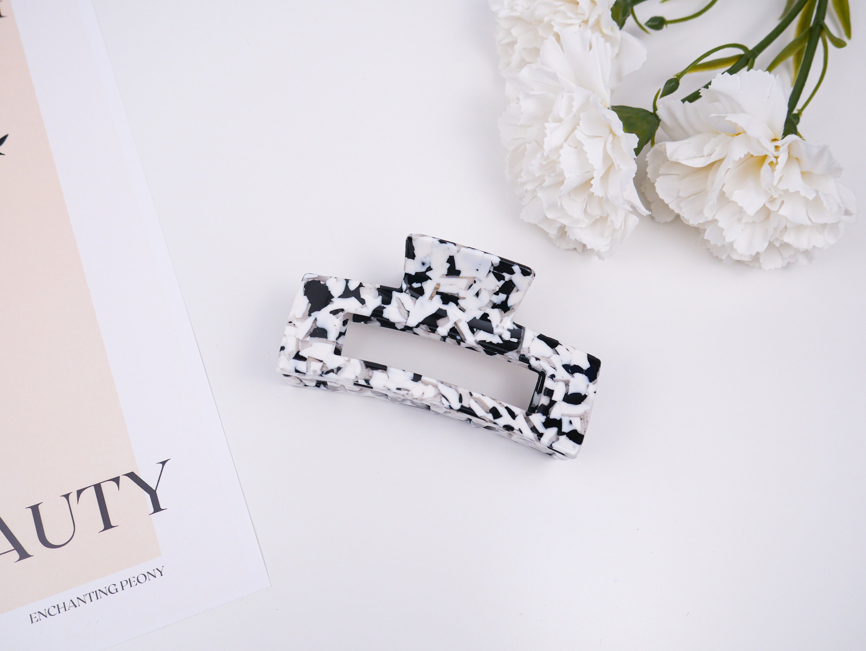 Pattern Hair Clips Creative Large Hair Clip Bun Clip Durable Claws Gift ...