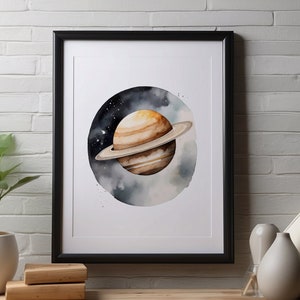 Saturn Planet Printable Art - Etsy