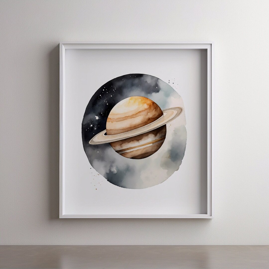 Saturn Planet Printable Art - Etsy