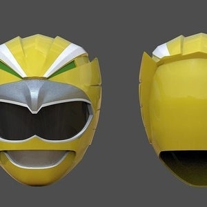 Yellow Power Ranger Helmet Wearable Cosplay (STL Digital File Only ...