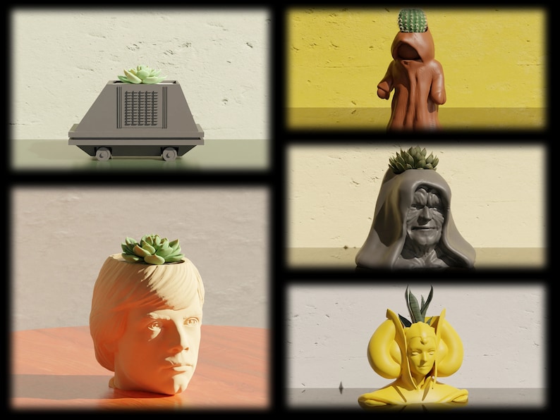Star Wars Planter Pots or Pencil Holders - Etsy