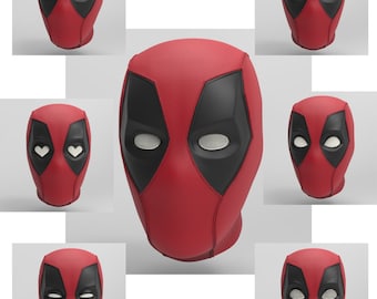 Deadpool 3D Printed Helmet - Etsy