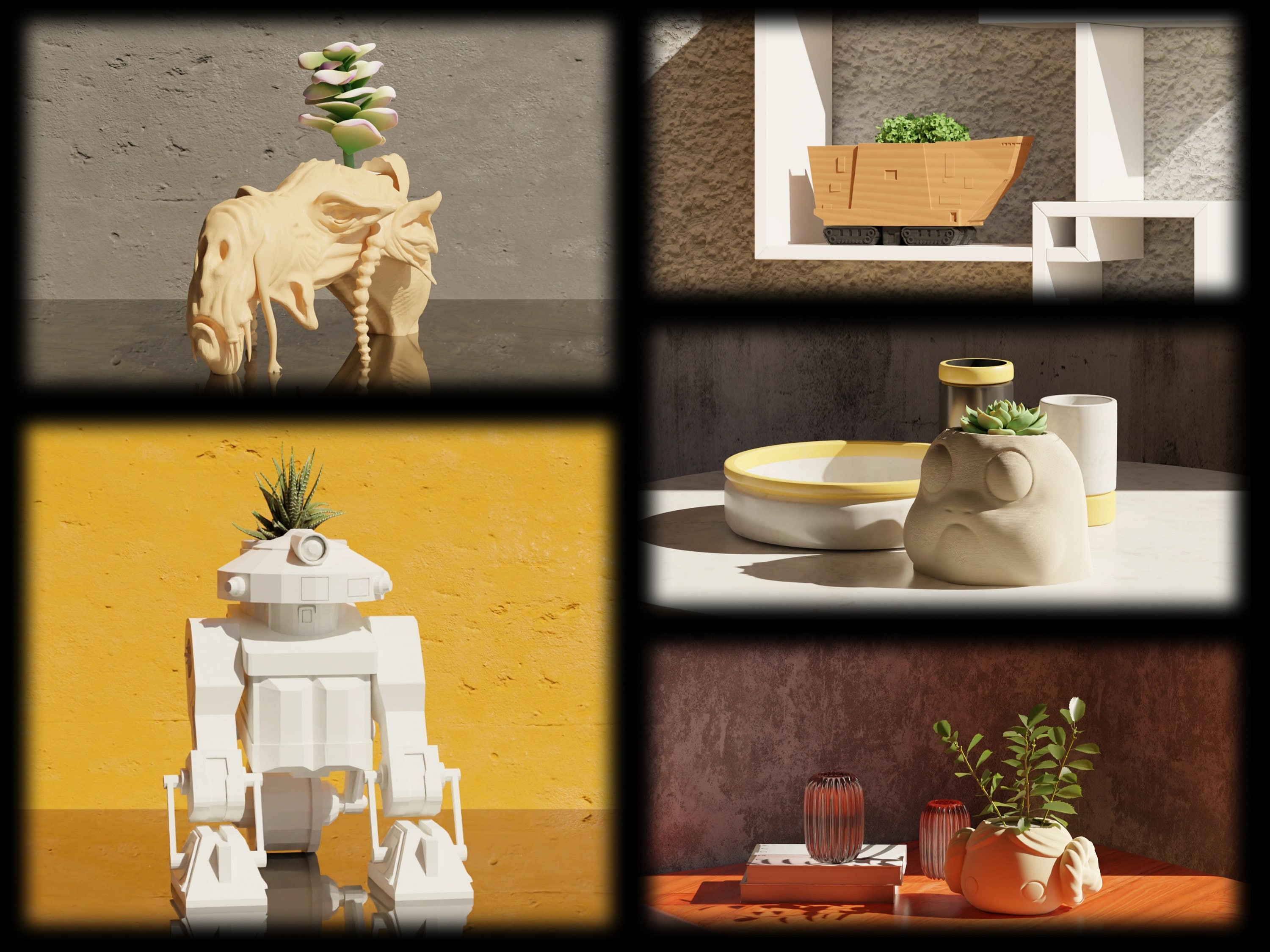 Star Wars Planter Pots or Pencil Holders - Etsy