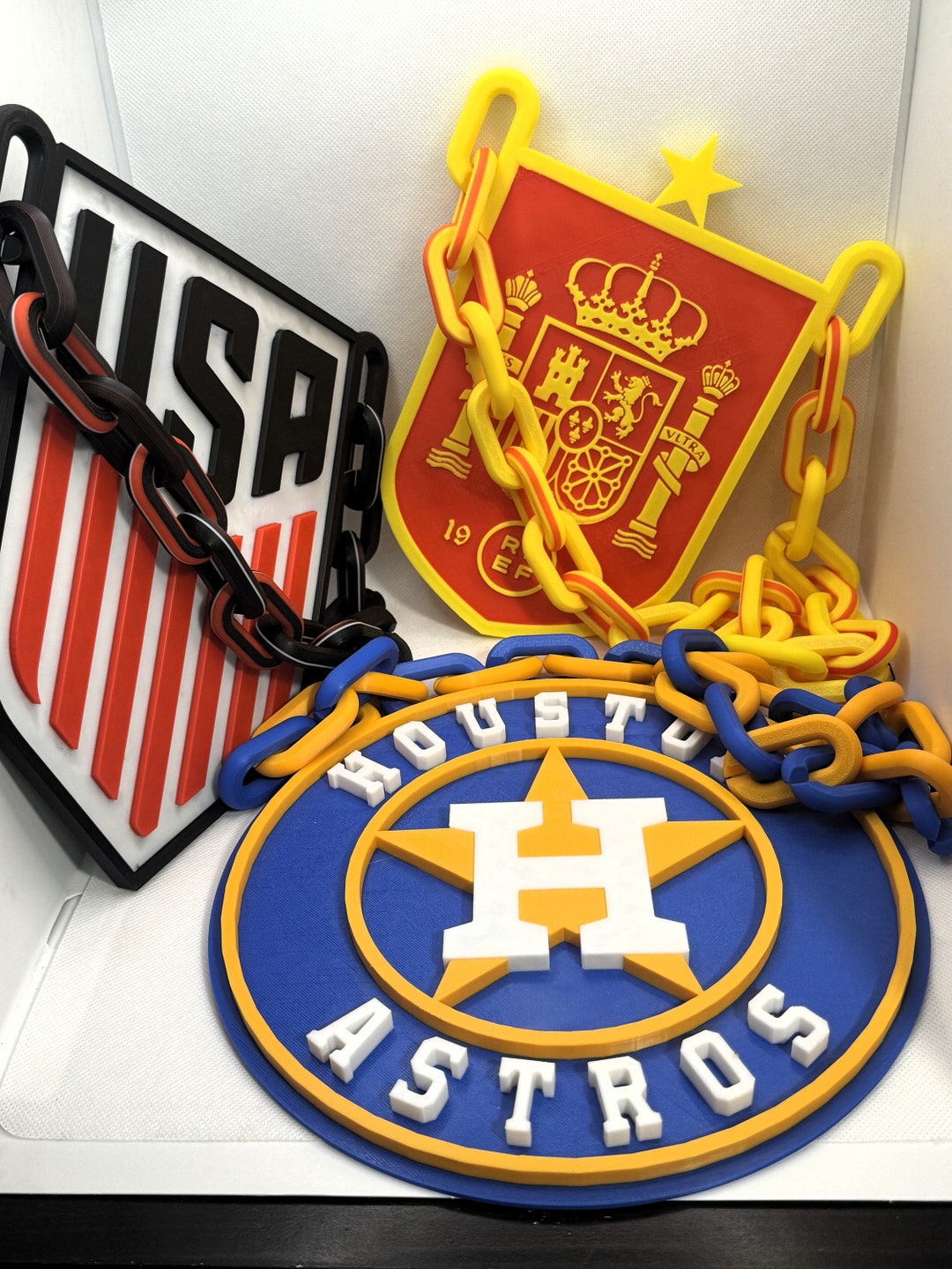 Custom Big Chain. FIFA Football International Crest, Any Logo, Any Team ...