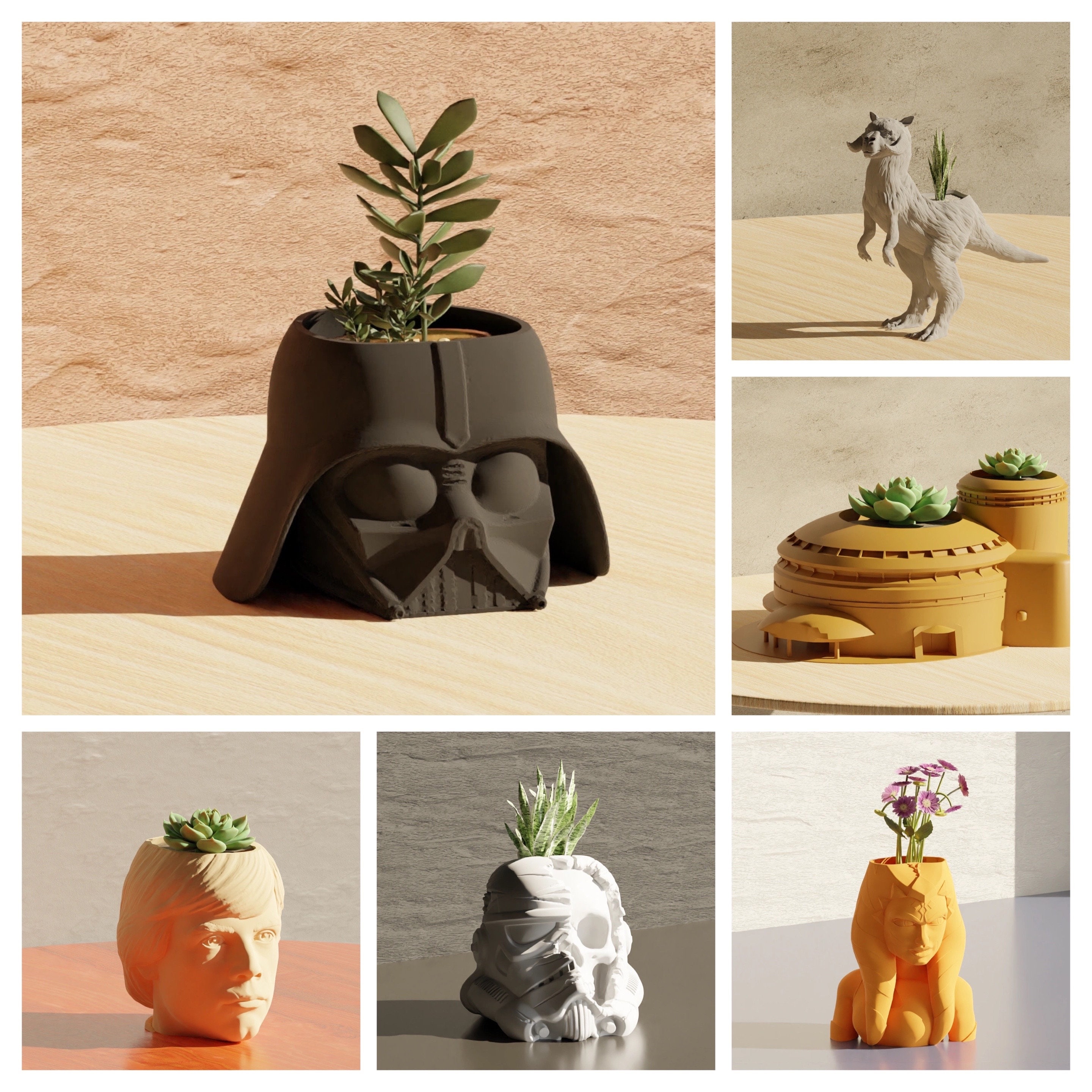 Star Wars Planter Pots or Pencil Holders - Etsy