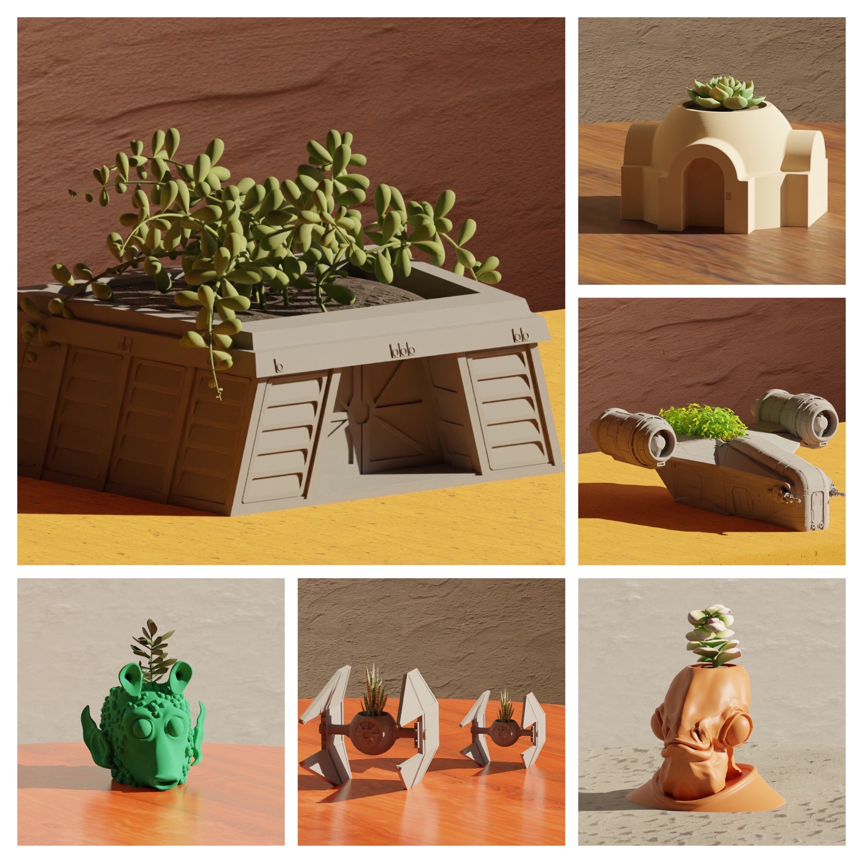 Star Wars Planter Pots or Pencil Holders - Etsy