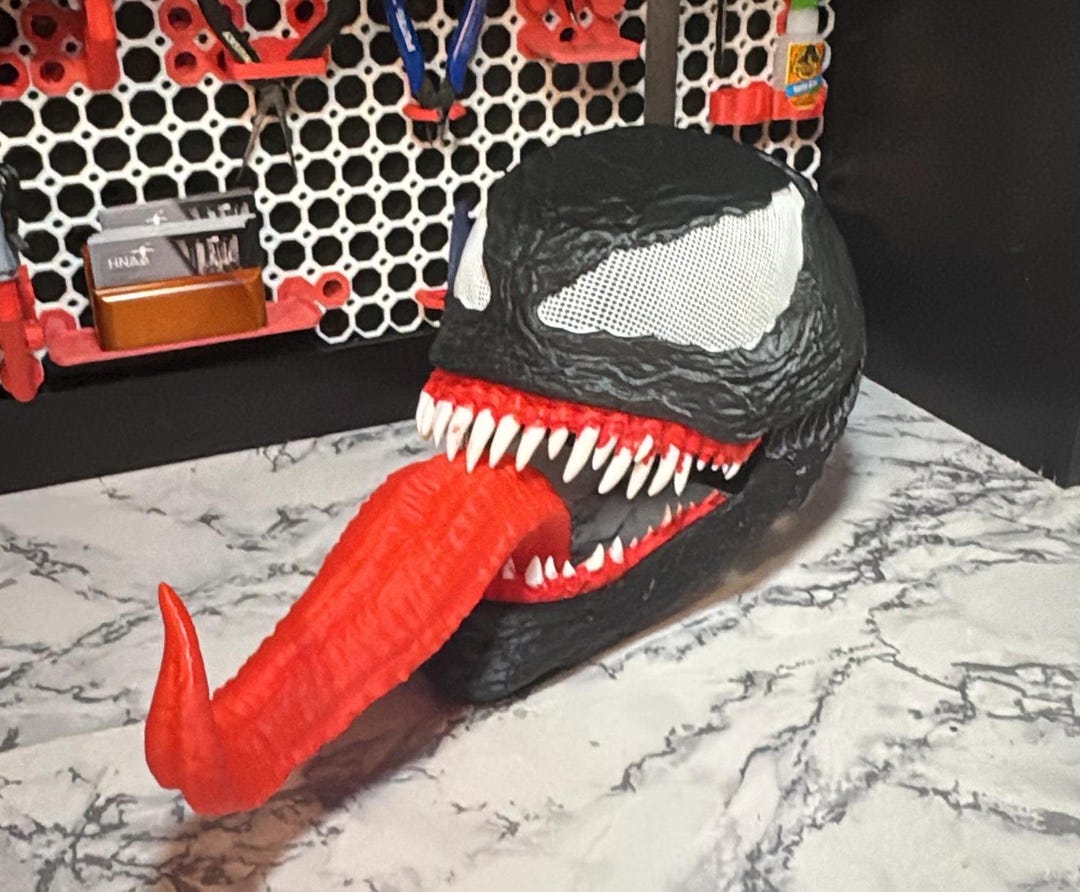 Venom Wearable Cosplay Helmet. Hard Plastic Shell. Multiple Sizes - Etsy