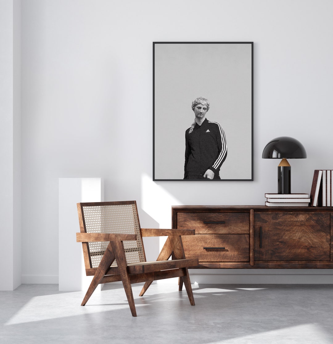 Venus Statue Tracksuit Print Trendy Funny Cool Wall Art Poster Black ...