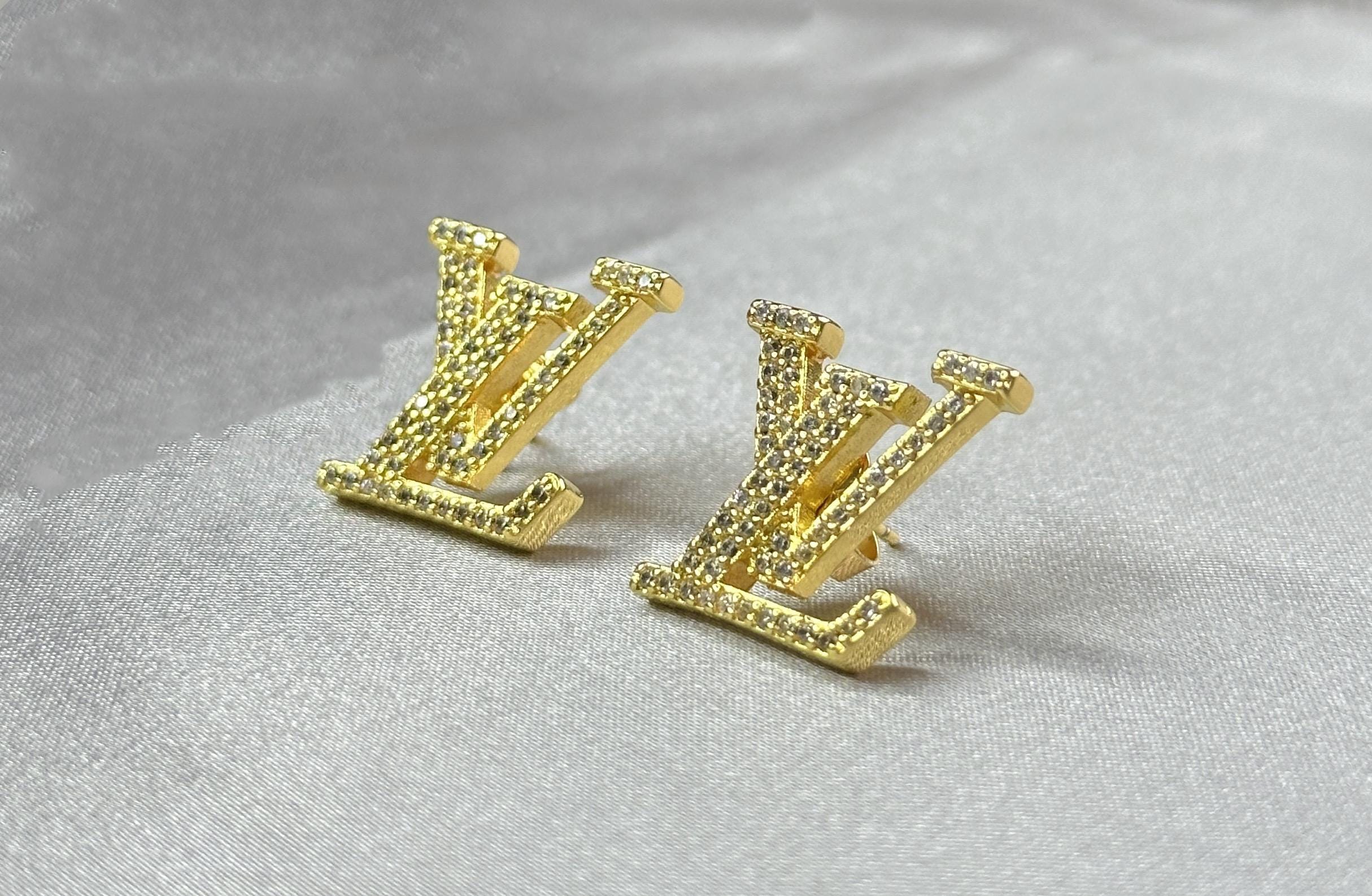 Vuitton Earrings Etsy
