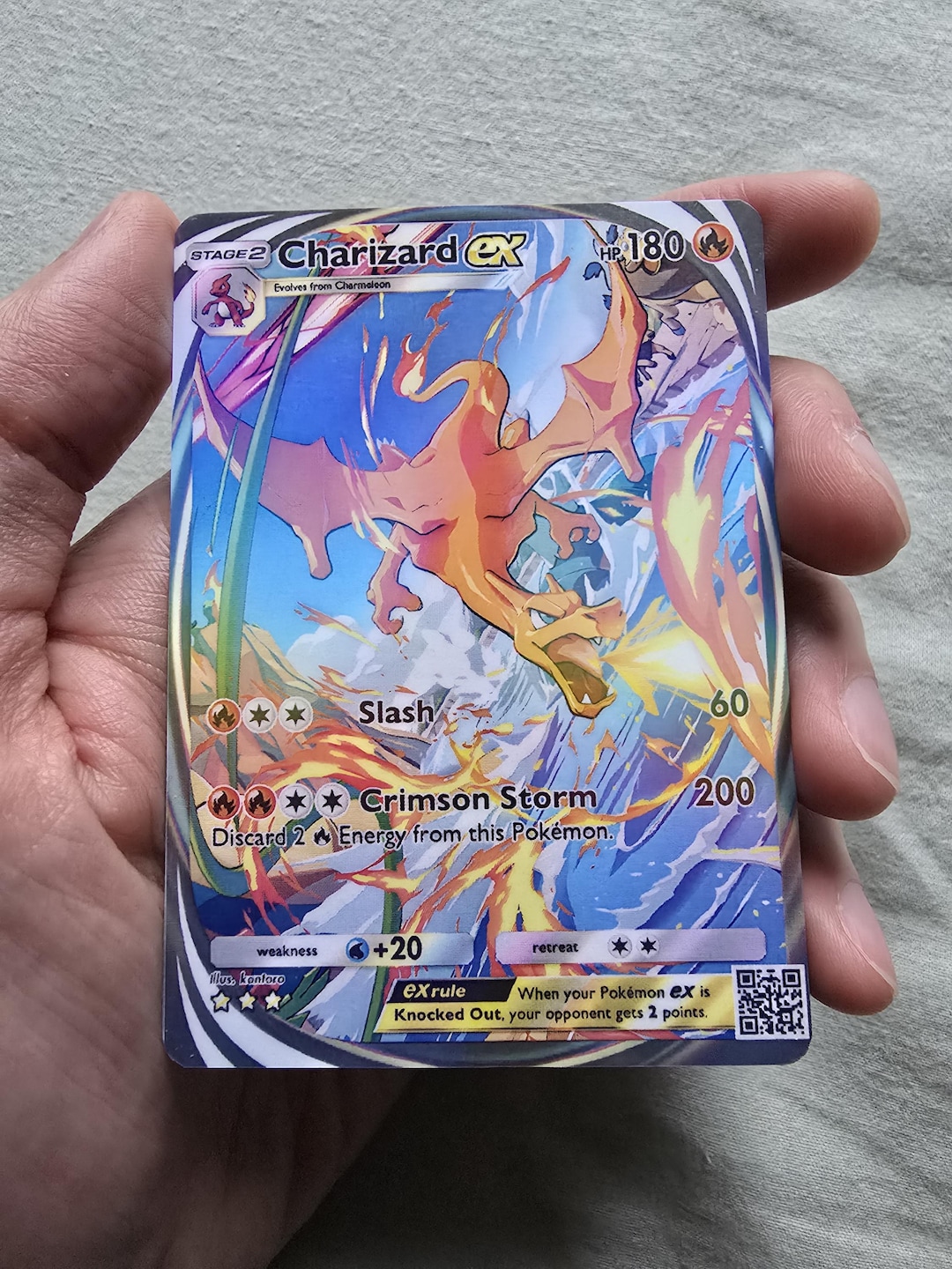 Custom, ACTUAL IMMERSIVE, QR Code, Holographic, Glossy, Pocket Tcg ...