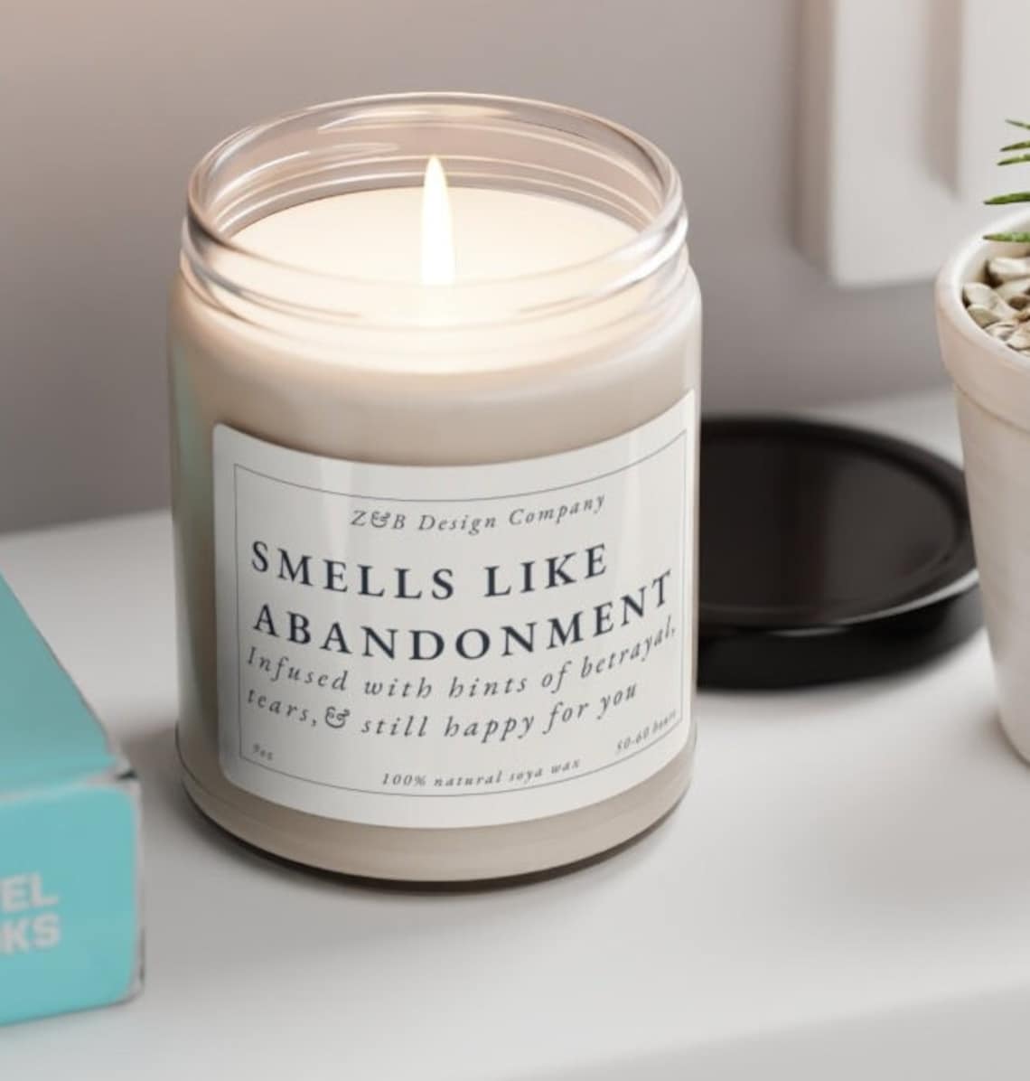 Smells Like Abandonment Gift Candle Natural Soy Candle, 9oz non Toxic ...