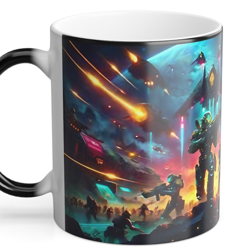 Helldivers 2 Battle Scene 11oz Color Morphing Coffee Mug, Perfect Gift ...