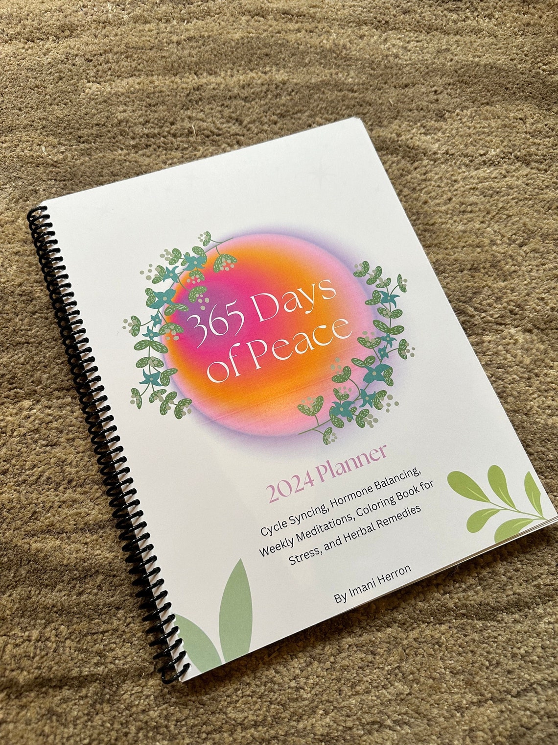 365 Days of Peace : 2024 Hormone Syncing Planner - Etsy