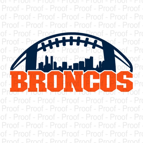 Denver Broncos Svg Decal - Etsy