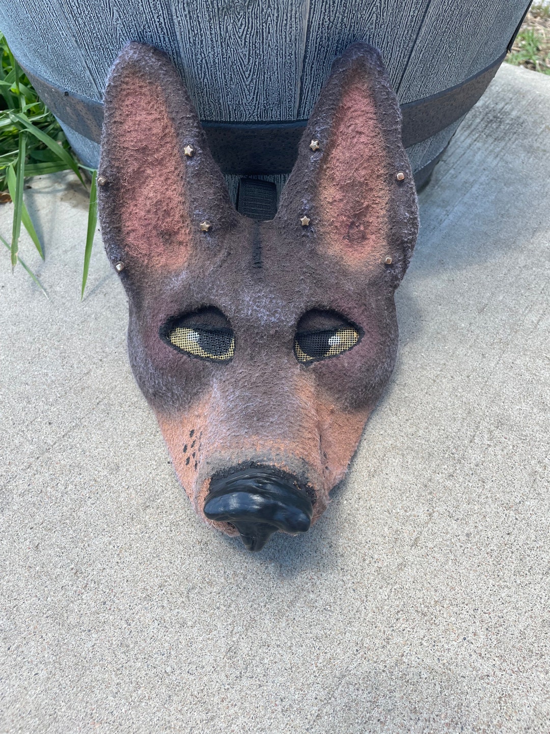 Handmade Brown Doberman Mask for Furries, Therians and More Made From a ...