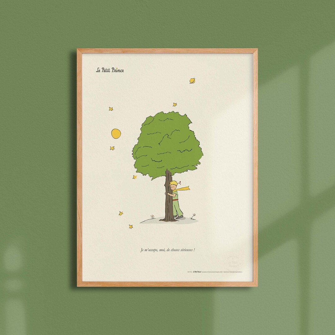Poster the Little Prince the Little Prince and the Tree - Etsy