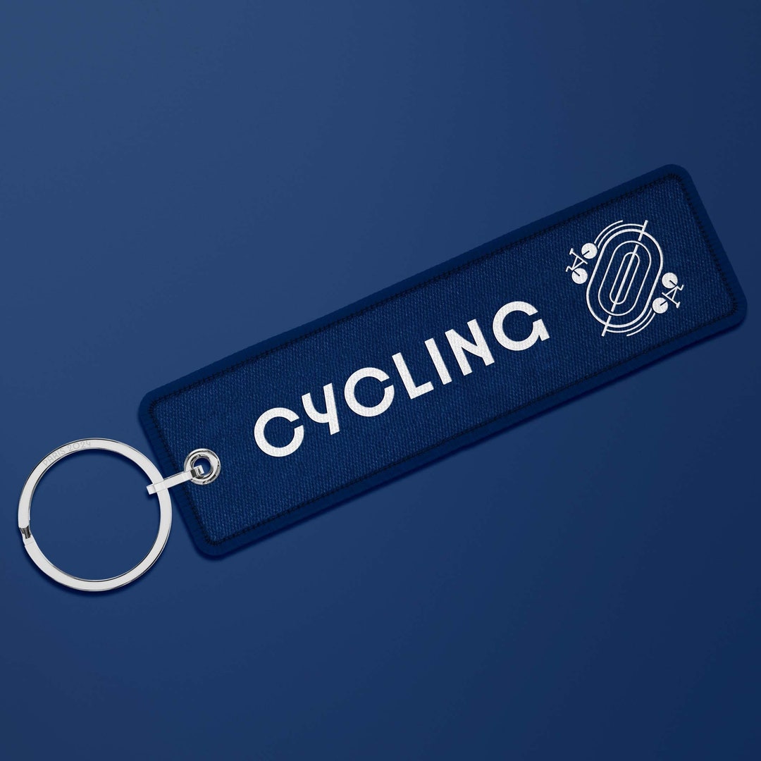 Paris 2024 French Blue Flame Key Ring Cycling - Etsy