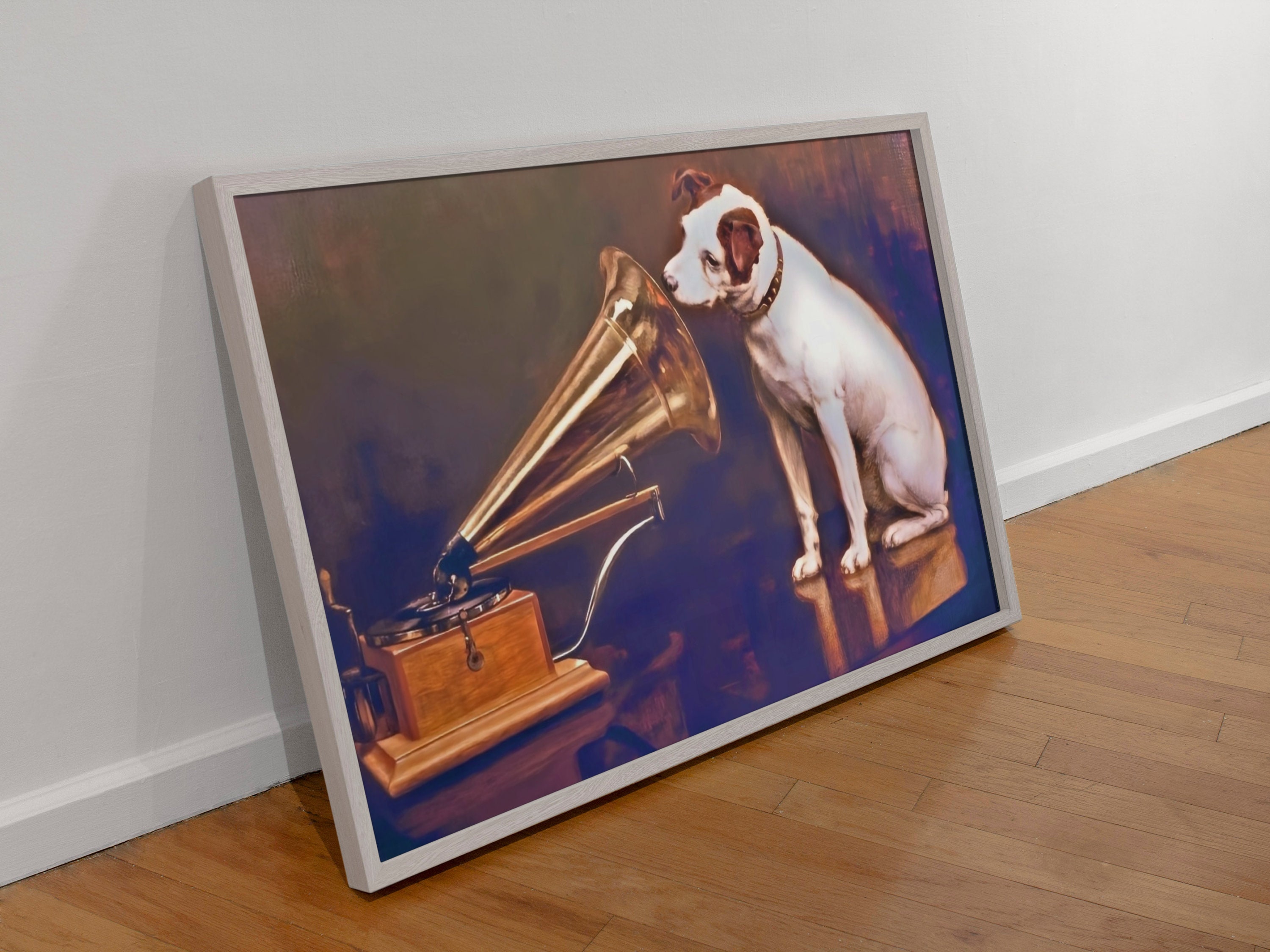 Francis James Barraud: His Master's Voice, Vintage Painting of a Dog ...